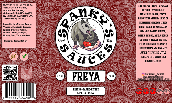 Freya - 5 oz Bottle – Spanky's Sauces